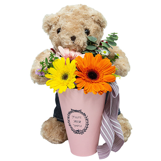 TY 5 - Plush Toy & Flowers